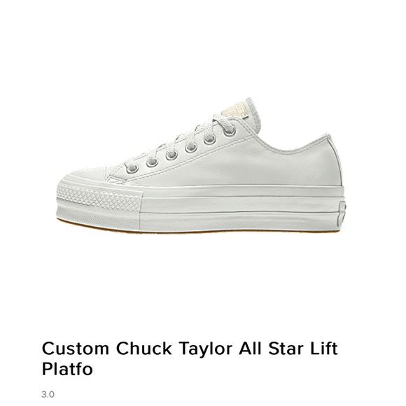 Converse | Shoes | Custom Chuck Taylor All Star Lift Platform Leather ...
